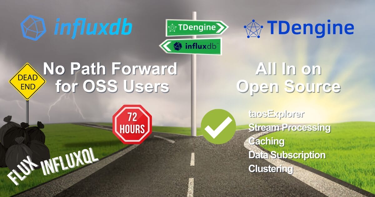 InfluxDB Leaves OSS Users Behind | TDengine