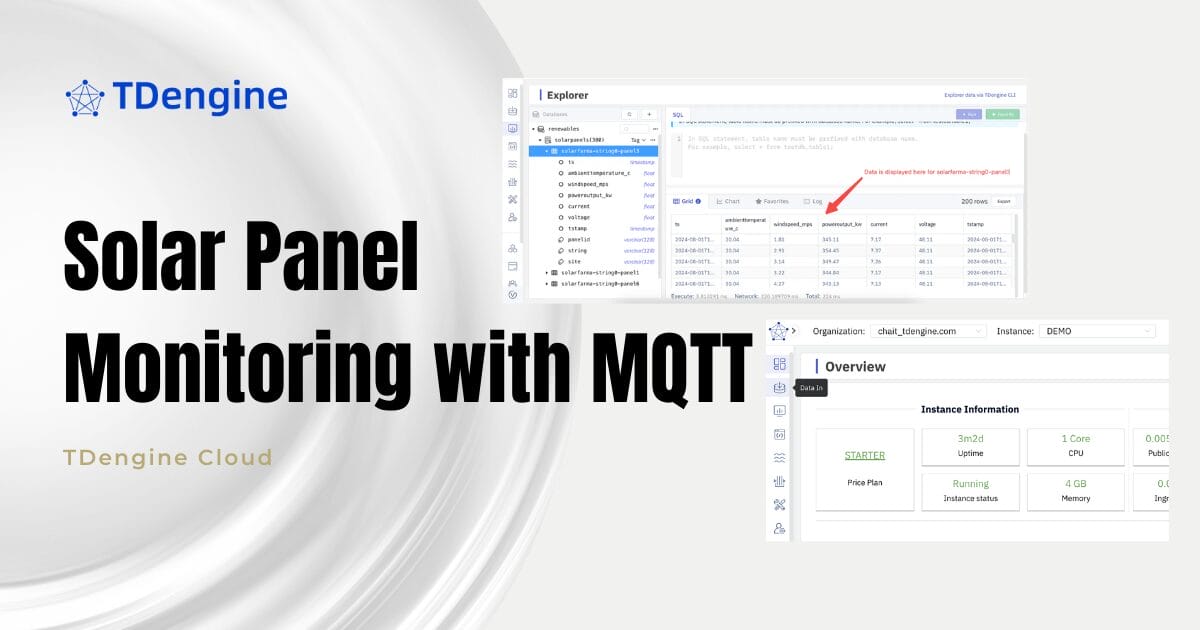 Solar Panel Monitoring: MQTT Ingestion | TDengine