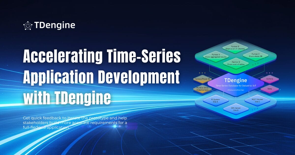 Accelerating Time Series Application Development With Tdengine Tdengine